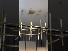 Modern Large Flush Mount Rectangle K9 Crystal Chandelier Lobby Pendant Light Banquet Hall Chandelier