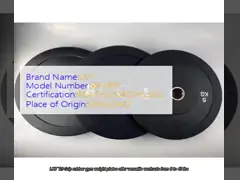 China Color-Coded Eco-Friendly Rubber Bumper Plates with Breathable Design for Gym Training for sale