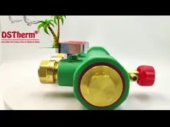 PPR Manifolds With Ball Valve Hot & Cold Water Red 3 Ways Manifolds Customized Logo and Color 25mm