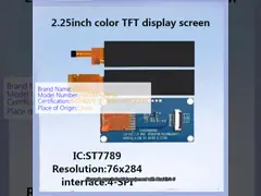 0.99inch IPS long strip LCD screen | 40×160 resolution GC9D01 driver, high definition and wide viewing angle, special for industrial equipment status bar / smart wear, easy to install in narrow spaces