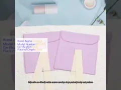 Cotton Canvas Enevelope Bag with Ribbon Bow Logo Printing for Jewelry Perfume Pouch Dust Packaging