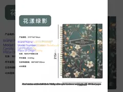 One Subject Page Layout Spiral Hardcover Notebook Spiral Binding Hardcover Cover