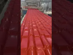 China Low cost UPVC roof tiles for residential homes Light weight 2mm thickness Spanish style PVC roofing material for construction for sale