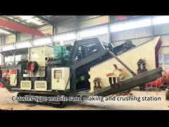 Crawler-type mobile sand making and crushing station2