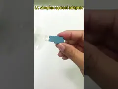 China SC-SC Fiber Optic Adapter with Plastic Transparent Shutter UPC APC Polish and Single Conductor for Seamless Connection for sale