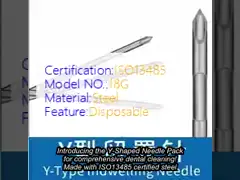 Y-Shaped Needle Pack for Comprehensive Dental Cleaning Procedures
