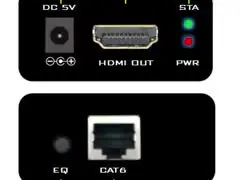 60M 1080P@60Hz HDMI Extender over cat6 with POC Function with Uncompressed and zero latency