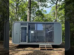 Aluminum Alloy Apple Capsule House 6m x 3.3m Solar Powered