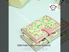 Journal A5 High Beauty Diary Book Small Fresh Fragmented Flower Girl Notebook Gift Box