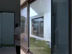 China Two Tracks Two Panel Exterior Glazed Heavy Duty Door Aluminium Sliding Doors for sale