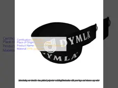 ポリエステルウェビング 4cm 黒色 カスタムロゴ 高強度ベルト