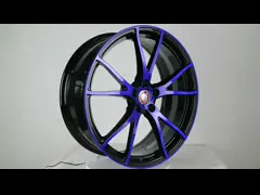 Gloss Black and Gloss Blue Face Custom 1-PC for Rims