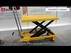 China JTPL-300A/JTPL-500A Hydraulic Pneumatic Scissor Lift Table for Material Handling Transport Trolley for Coal Mining Industry and More for sale