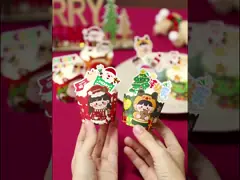 China Christmas Cupcake Wrappers Santa Snowman Reindeer Food Safe Baking Cups Festive Holiday Party Dessert Decor for sale