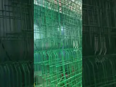 China Triangular Garden Curved 3D Fence Welded Wire PVC Coated Garden Fence for sale