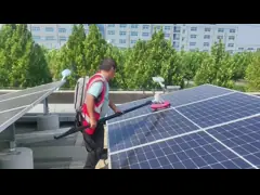 China 20m Pipe Rotating Solar Panel Cleaning Brush OEM Single Disc PV Clean Machine for sale