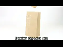 China Lightweight Flat Bottom Paper Bags Biodegradable Brown Paper Bags With Side Gussets And Tear Strip for sale