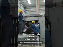 South Africa Customer Operating Gabion Mesh Machine | Riverbank Protection Project