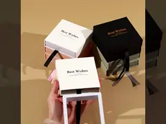 中国 PE 懸垂 宝石箱 プレミアム フローティング ディスプレイ パッケージ 透明フィルム 窓 オーダーメイド ロゴ 販売のため