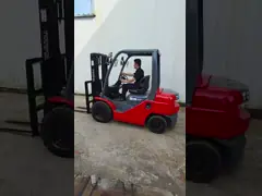 Well-Maintained Used Toyota 8F 2.5 Ton Orange Counterbalance Forklift for Heavy-Duty Pallet Stacking