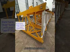 China Hot Sale China Biggest The Second Used Zoomlion Tower Crane Manufacturer Brand for Sale 7020 12ton for sale