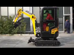 Hightop HT18 mini excavator with closed cab