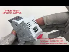 PV Fuse  holder 63A 1000VDC22*58mm  6 KV  Solar for DIN Rail Installation Conforms to IEC