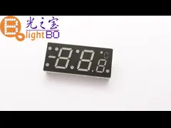 Pantalla LED azul personalizada de 7 segmentos para indicador de temperatura