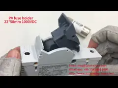 China 14*51mm gPV 1000VDC 50A FUSE Durable PV Photovoltaic Fuse Holders Disconnectors for Solar Applications and Panels for sale