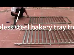 Food Beverage Stainless Steel Rack Trolley Dessert Bakery Cooling Tray