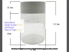 China 500ml PET Cosmetic Jar with Screw Cap - Customizable Cream Container for Beauty Products for sale