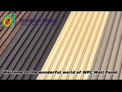 China Chinese Factory WPC Fluted Wall Panel PVC Board Slatted WPC Panel for Interior Decoration Wpc Wall Panel for sale