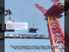 China The Used Factory Price Qtp Series 80 5610 6t China Cheap Price Static Tower Crane Zoomlion for sale