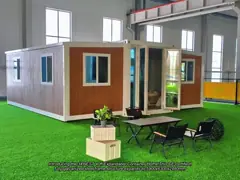40ft Expandable Container Home 5900x6300x2480mm Galvanized Steel Frame