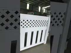 China UV Resistant Plastic Picket Fence Environmental Friendly For Outdoor Pvc White Fence for sale