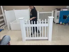 China 4ft High Good Flexibility PVC White Vinyl Fence Front Yard Low Installation Cost for sale