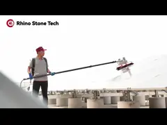 China Carbon Fiber Solar Panel Cleaning Rotating Brush Anti Static   Solar Panel Washing Brush for sale