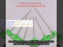 Customizable Ergonomic Flat Mouth Medical Needles for Precision Punctures