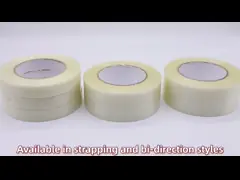 China Glass fiber tape single-sided super adhesive heavy-duty packaging tape for sale