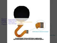 1.3 Inch Round TFT Display , 320x320 24 PINS MIPI 500cd/M2 Driving IC ST7796DW