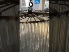 China Wedding decoration Stainless steel tube chandelier can be customized contemporary hotel lobby decorated with crystal glass chandelier white chandelier for sale