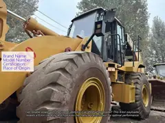 China Second Hand Front Loader Real  Cat966h Wheel Loader Payloader for sale