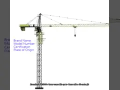 Zoomlion 50m Tower Crane Tc5013-4