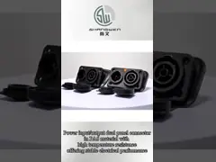 Ip65 connettore di alimentazione elettrico impermeabile connettore femminile del telaio