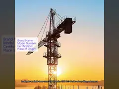 Hot Sale The Second Used Zoomlion Qtz Series 6013 8t Tower Cap Crane Outdoor Lifting Luffing Machinery with CE