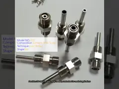 China 304 Stainless Steel Double Threaded Medical Spray Needle with 500 PSI Pressure Rating and 0.4μm Surface Finish for sale