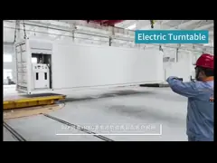 Heavy Duty Electric Turntable Transfer Cart 360 Degree Rotation For Precise Material Handling