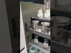Ultimate Spice Organization with Pull Out Multi-Purpose Basket | Easy Access & Durability!