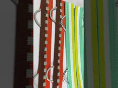 China Customized Woven Clothing Labels Craft Ultrasonic Cut With End Fold Packing Details 500-1000pcs/bag Or Per Box for sale