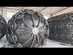 China Heavy Duty Inflatable Dock Fenders , Black Rubber Marine Floating Fenders for sale